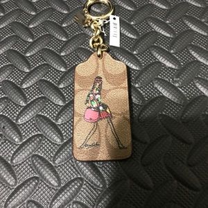 Coach | Accessories | Coach Key Fob Chain Ring Brown New | Poshmark